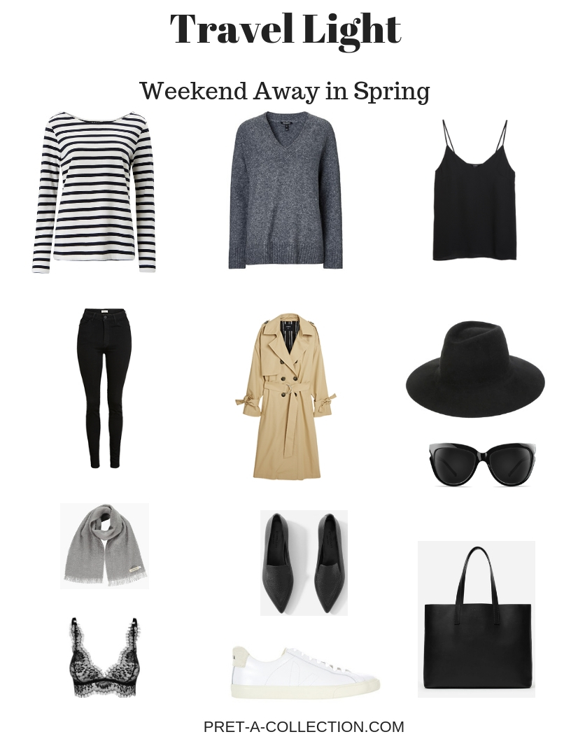 Travelling Light for a Weekend Away In Spring - Pret a Collection